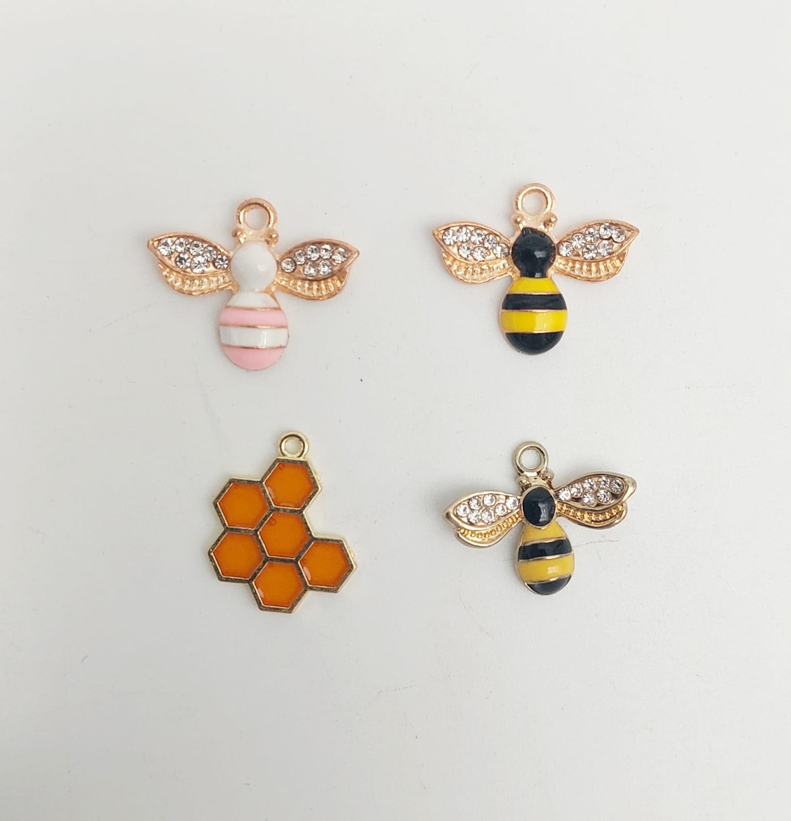 Keychain Accessories : Bee Charms - SA Sublimation Blanks