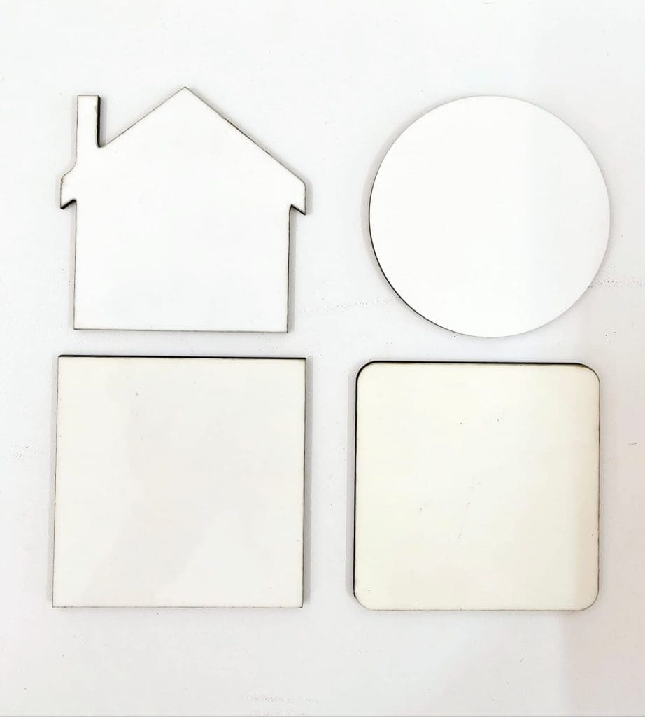 Laser Sublimation Blanks : Super Glossy 3mm Single Sided COASTERS ...