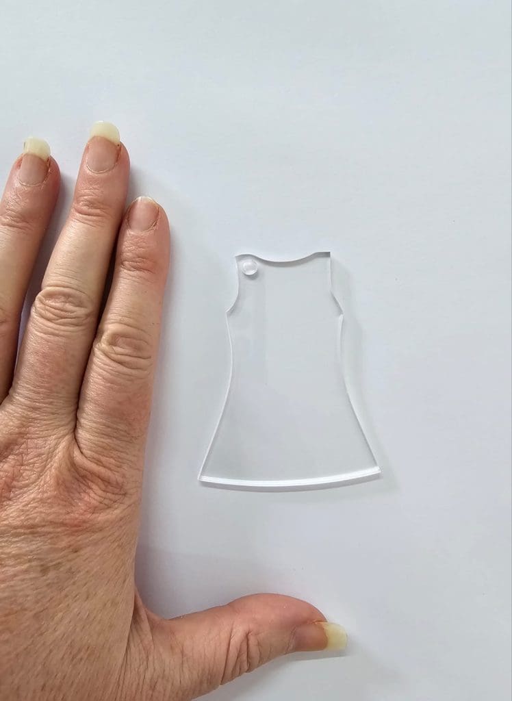 Acrylic Shapes : CLEAR Netball Dress Keychain (1.5, 2, 3 & 5mm) - SA ...