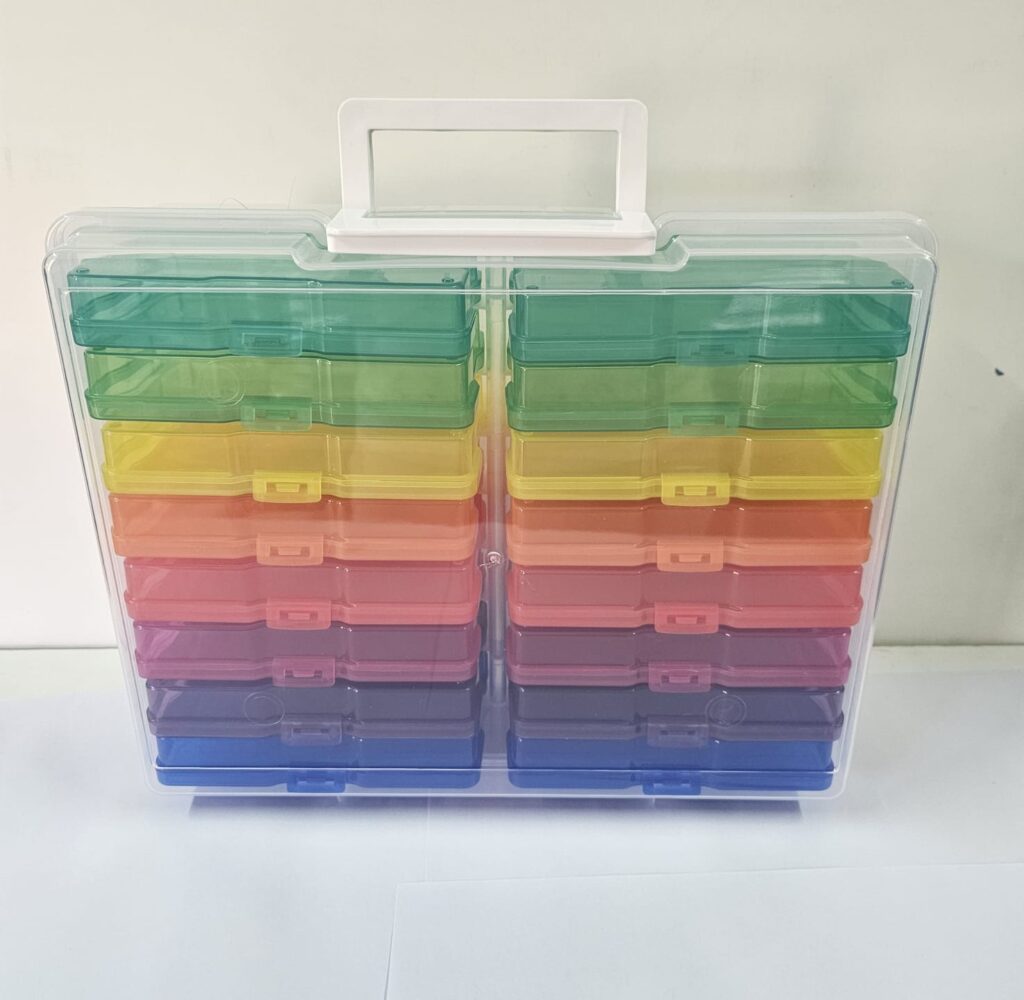 Arts & Crafts : 17 Piece Storage Container with 16 Inner Cases Plastic ...