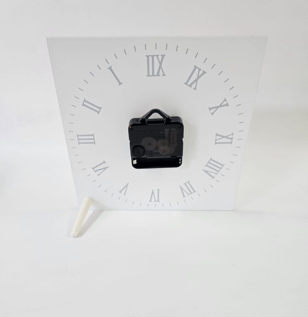 Sublimation Blanks : Glass, Mirror Square Clock (With Roman Numerals ...