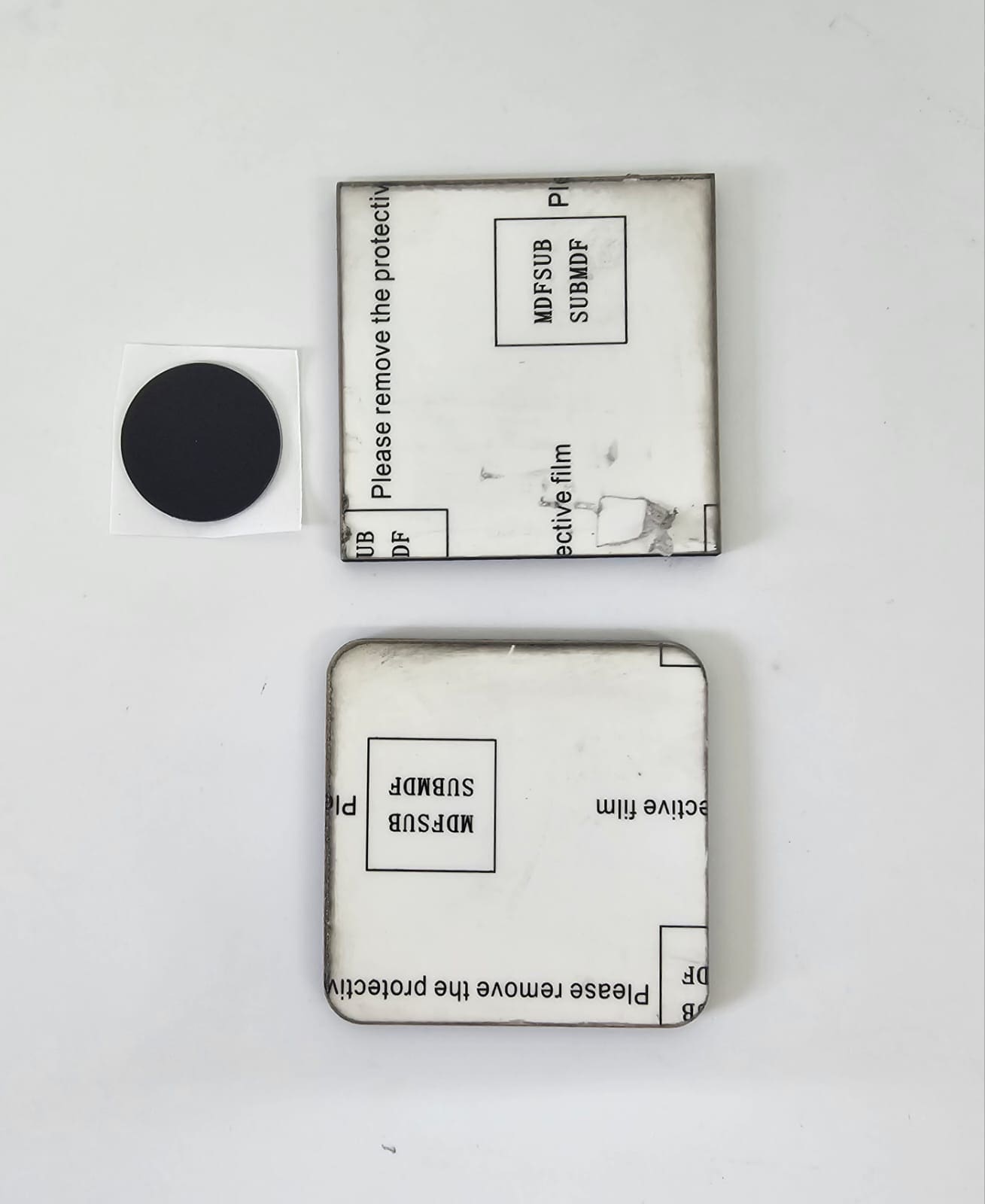 Laser Sublimation Blanks : 3mm Super Glossy SQUARE Single Sided MDF ...