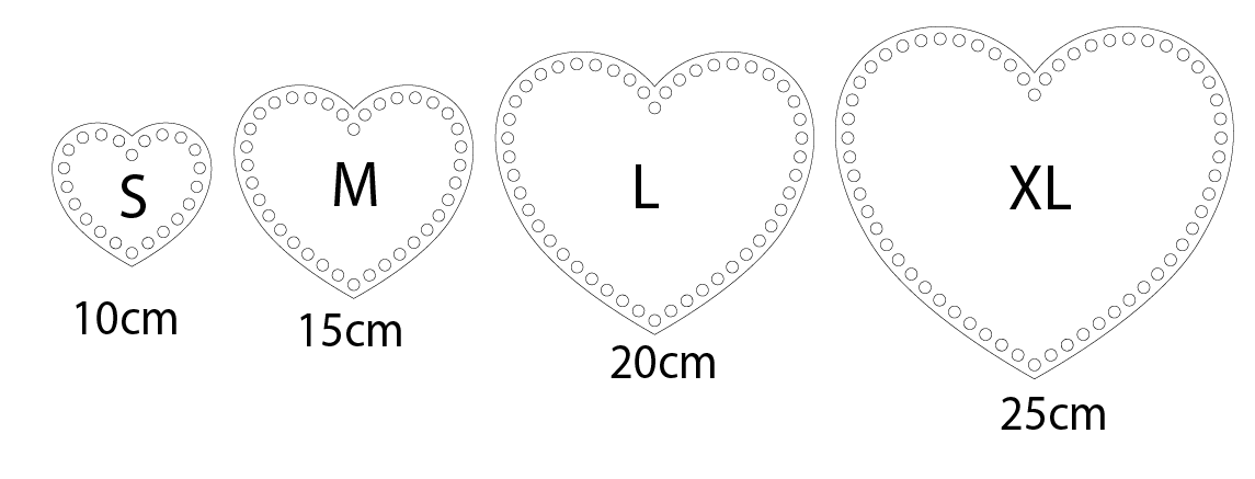 Laser Blanks : Heart Shaped 3mm Clear Acrylic for Crochet Bases for ...