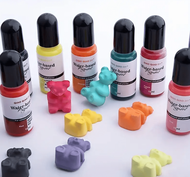 Gypsum Art : Water-based Pigment Power for Gypsum & Cement (24 Colours ...