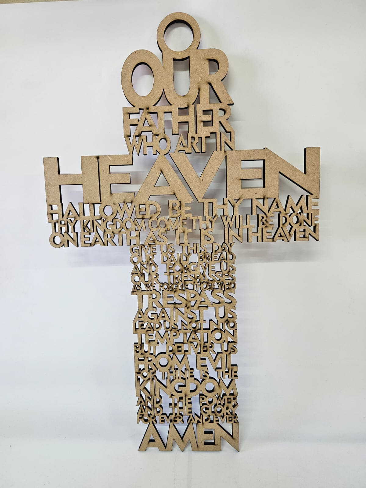 MDF Blanks : MDF God Our Father Wall Hanging (6mm) - SA Sublimation Blanks
