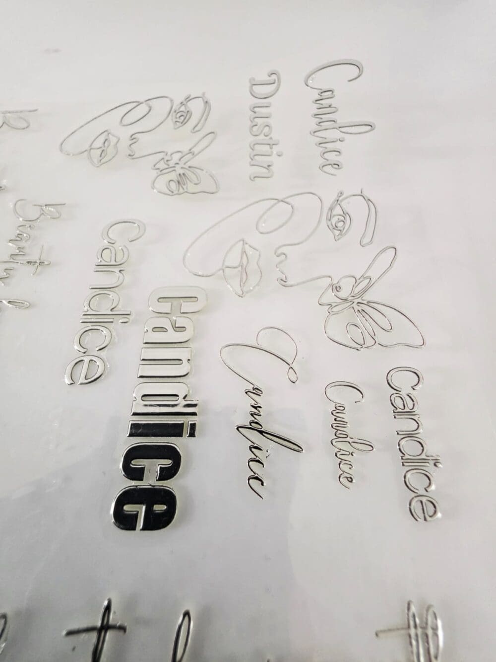 3D UV DTF Stickers : FOILING A4 & A3 SILVER Customised Stickers (Gang ...