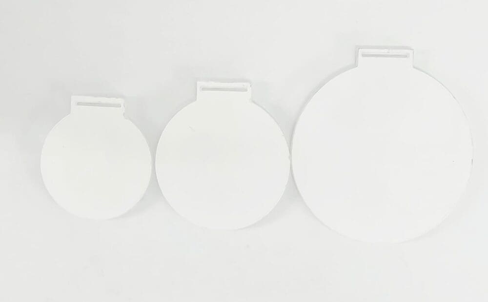 Laser Sublimation Blanks : 2mm White Subli-Lux Medals with Sublimation ...