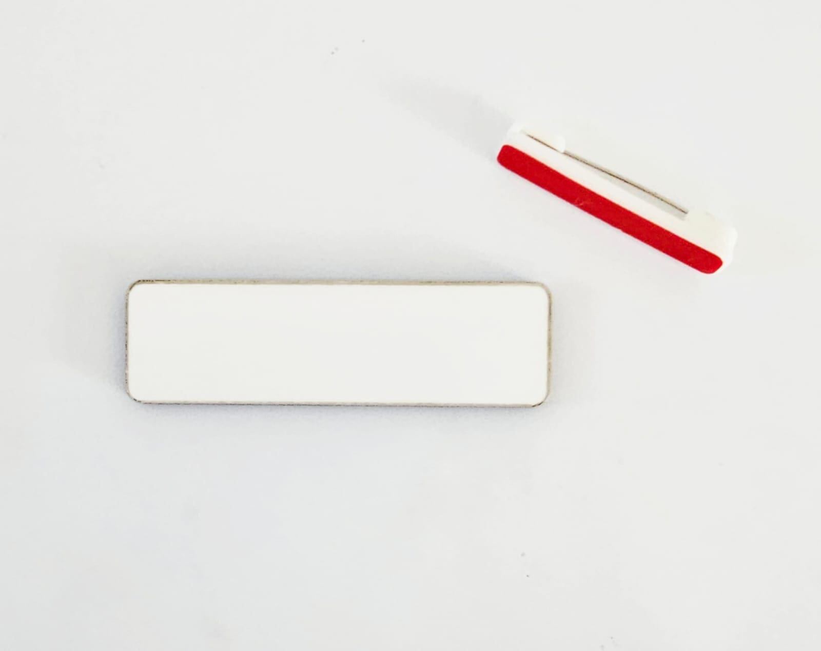 Laser Sublimation Blanks : 3mm Sub MDF Name Badge/Tag (6 by 1.7cm ...